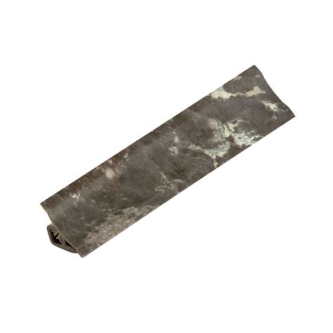 PVC лайстна гланц, вдлъбната, Кафяв марбъл - 3 м - Rosi.bg