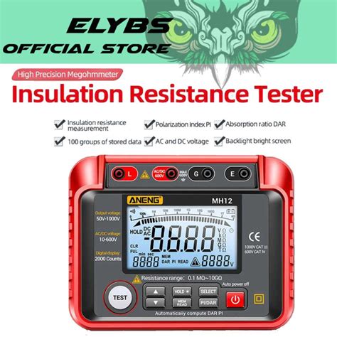Jual Megohmmeter Voltage Tester Megger Ukur Resistensi Insulasi Digital Shopee Indonesia