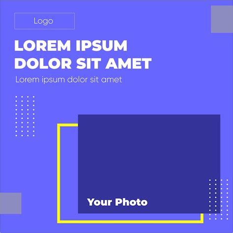 Premium Vector Social Media Post Square Template