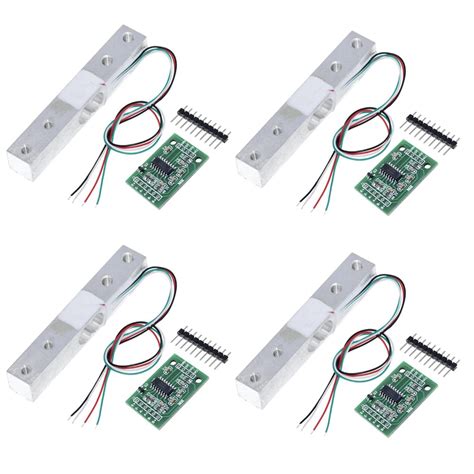ShangHJ 4 Sets Digital Load Cell Weight Sensor HX711 ADC Module Weighing Sensor For Arduino