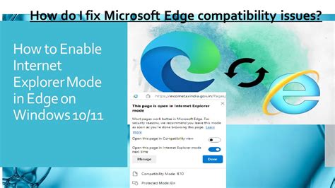 How Do I Fix Microsoft Edge Compatibility Issues Microsoft Edge
