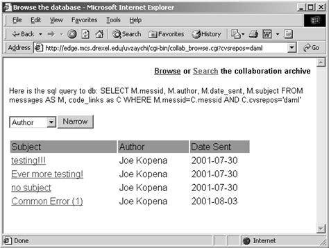 Example Of Web Interface Browsing By Project Name Download Scientific Diagram