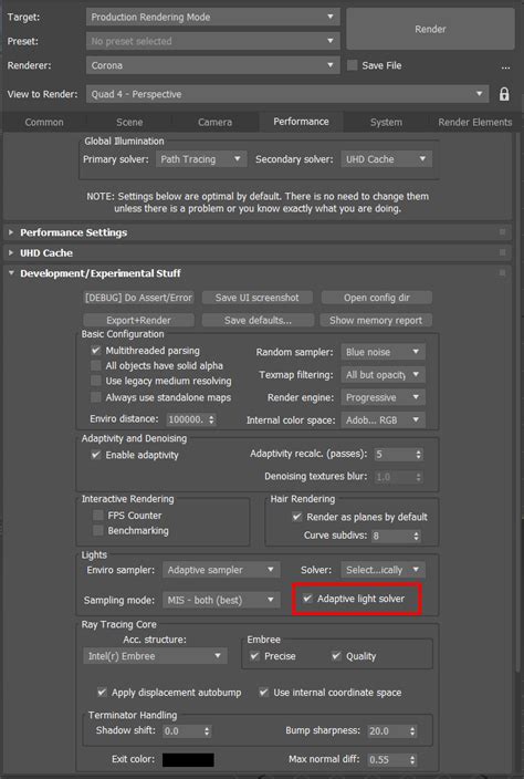 What Is The Adaptive Light Solver Option 3ds Max Chaos Help Center