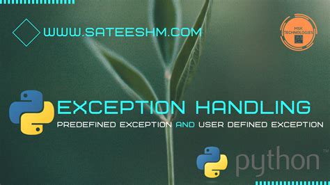 Navigating The Seas Of Code Mastering Python Exception Handling Like A Pro Msk Technologies