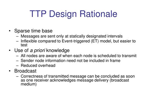 PPT Time Triggered Architectures Protocols And Applications PowerPoint Presentation ID