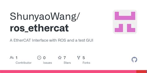 Github Shunyaowangrosethercat A Ethercat Interface With Ros And A Test Gui