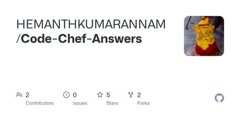 Github Hemanthkumarannamcode Chef Answers