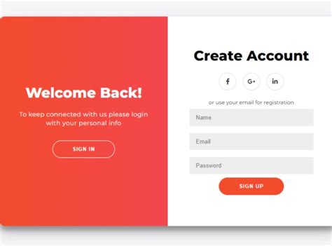 Html Css Signin Signup From Frontendengineer Frontendwebdeveloper Webdeveloper