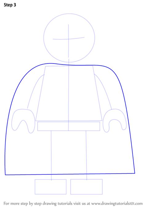How To Draw Superman From The LEGO Movie The Lego Movie Step By Step DrawingTutorials Com