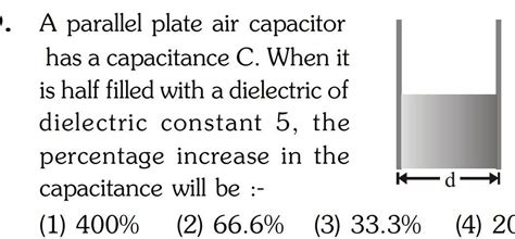 [answered] A Parallel Plate Air Capacitor Has A Capacitance C When It