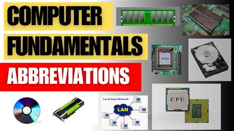 Computer Abbreviations Computer Fundamentals Youtube