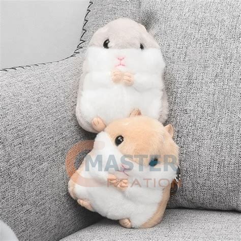 Fluffy Hamster Doll Plush Hamster Doll Cute Hamster Toy Master Creation Inspired Ltd
