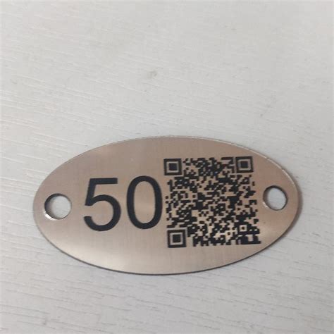 1 50 Laser Engraved Number Table Tags With Qr Code Locker Pub