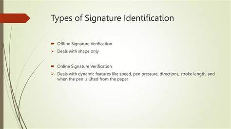 Signature Verification Pptx