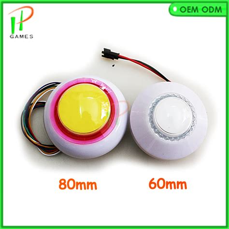 Multicolour Led Push Button Illuminated Edge Automatic Color Change Button With Microswitch
