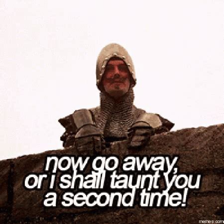 Taunt Stfu  Taunt Stfu Go Away Discover And Share S Monty Python Bones Funny Sunny