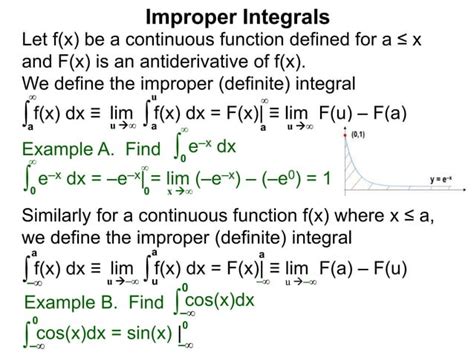 23 Improper Integrals Send X Ppt