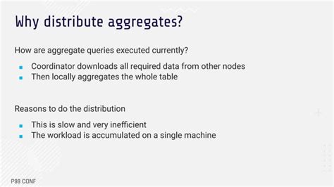 implementing highly performant distributed aggregates ppt