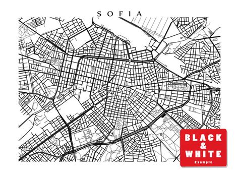 Sofia Map Print Etsy