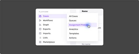 global assignment policies and queues