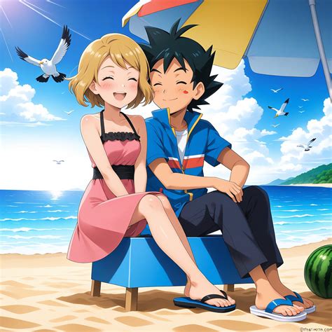 Ash X Serena Pokemon By Amourshippingworld On Deviantart
