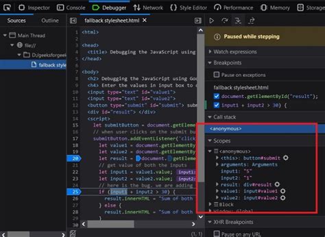 如何使用 Firefox 调试 Javascript W3schools 教程