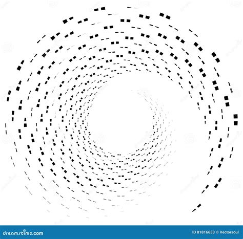 Inward Spiral Of Rectangles Abstract Geometric Design Element Stock Vector Illustration Of