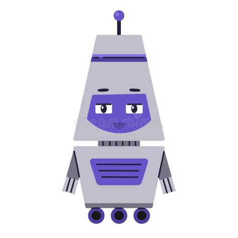 Cute Robot Character Chatbot Ai Bot Mascot Digital Cyborg