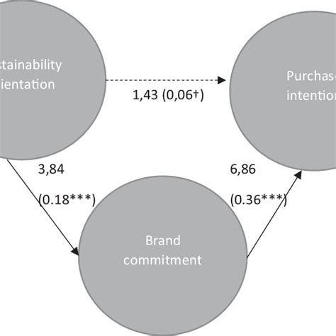 The Model With T Values And Estimates The Indirect Standardized