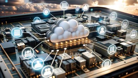 3d Ai Powered Cloud Computing Frame Concept As A Clean Border Frame Featuring Cloud Icons And