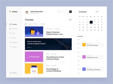 Memo Redesign For Educational Platform Dashboard Web Dashboard Redesign Dashboard Design