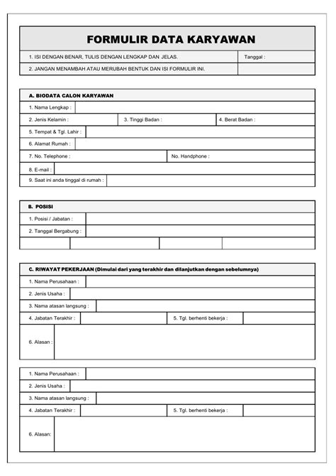 Contoh Form Kasbon Karyawan Excel Ruang Ilmu