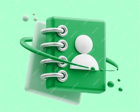 Premium Psd 3d Contact Boock