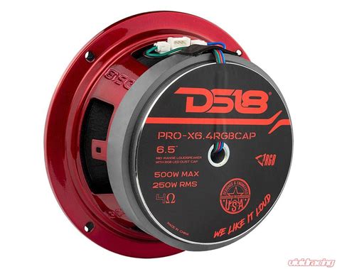Ds18 Pro X 65 Mid Range Loudspeaker With Rgb Light Dust Cap 250 Watts