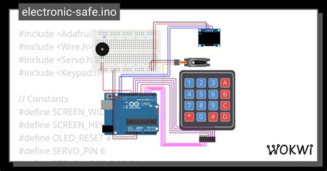 Electronic Safe With Oled Screen Copy Wokwi ESP STM Arduino Simulator