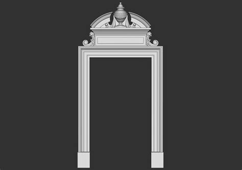 Classical Door Frame 3d Model Cgtrader