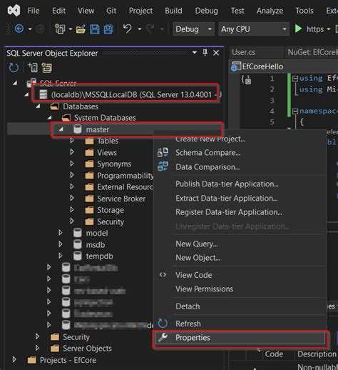 jak zacząć z entityframework core master branch