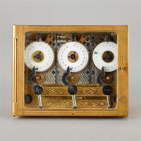 Lot Late 19th C Bank Safe Triple Vault Timer Locks