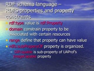 Rdf And Rdf Schema For Ontology Specification PPT