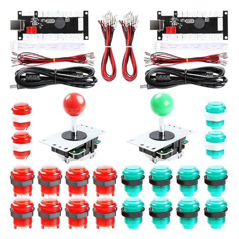2 Player Led Arcade Games Diy Parts Kit Usb Contro Vicedeal