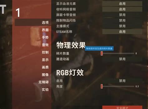 rust腐蚀画面设置教程