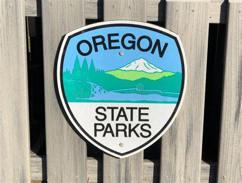 Oregon State Parks Logo Sign Editorial Photo Image Of Park Fence