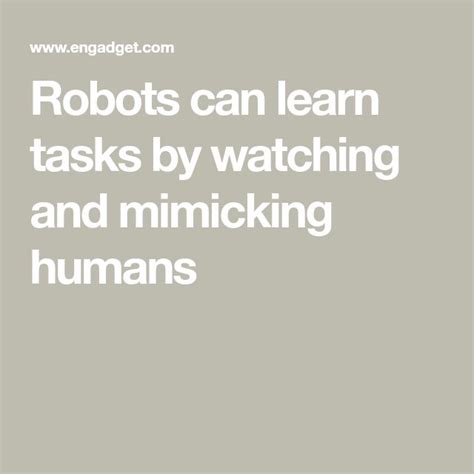 robots can learn tasks by watching and mimicking humans deep learning