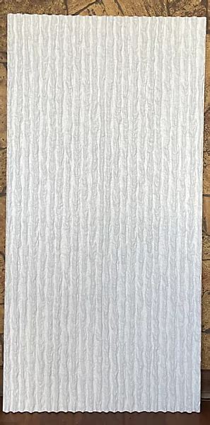 White Wave Effect Wall Panel 5 X Interior Exterior Cladding 1200 X 600mm