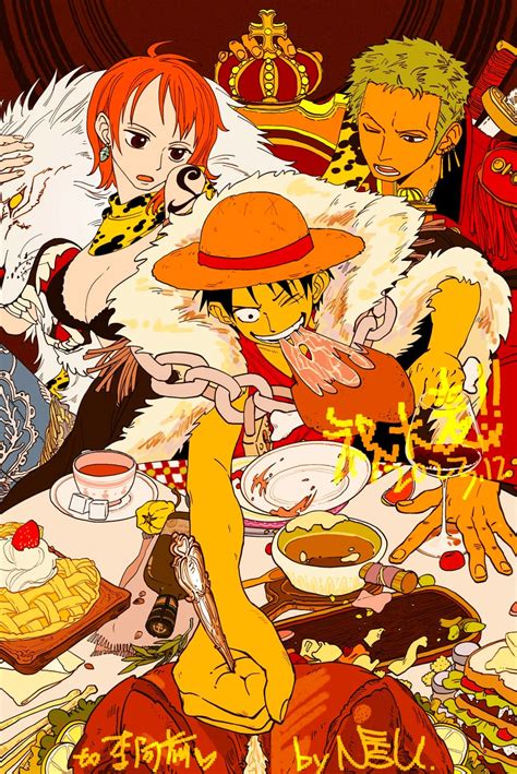 Nami Monkey D Luffy And Roronoa Zoro One Piece Drawn By Ntsongrandline Danbooru