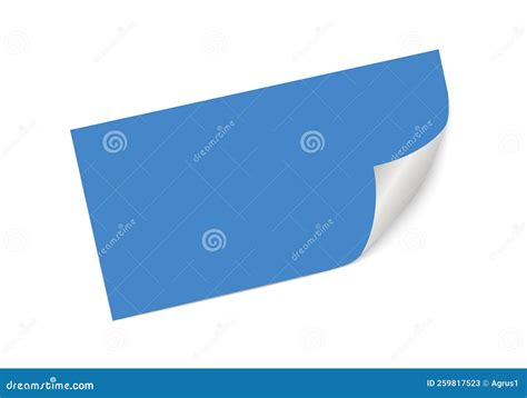 Vector Illustration Of Blue Sticker Label Banner On White Background Stock Vector Illustration