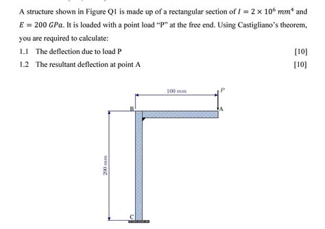 Solved A Structure Shown In Figure Q Is Made Up Of A Chegg