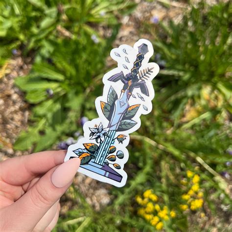 The Master Sword Sticker Legend Of Zelda Sticker Etsy
