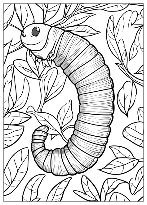 Kukac Színező Színes Kukac Rajzok és Kreatív Tervezés