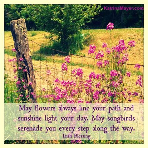 May Flowers Always Line Your Path And Sunshine Light Your Day May Songbirds Serenade You Every